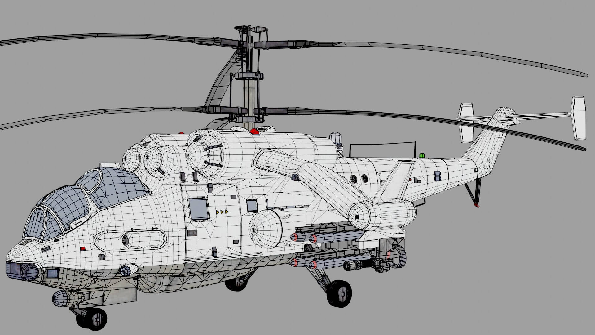 Helicopter - 3D Model by H3afDya