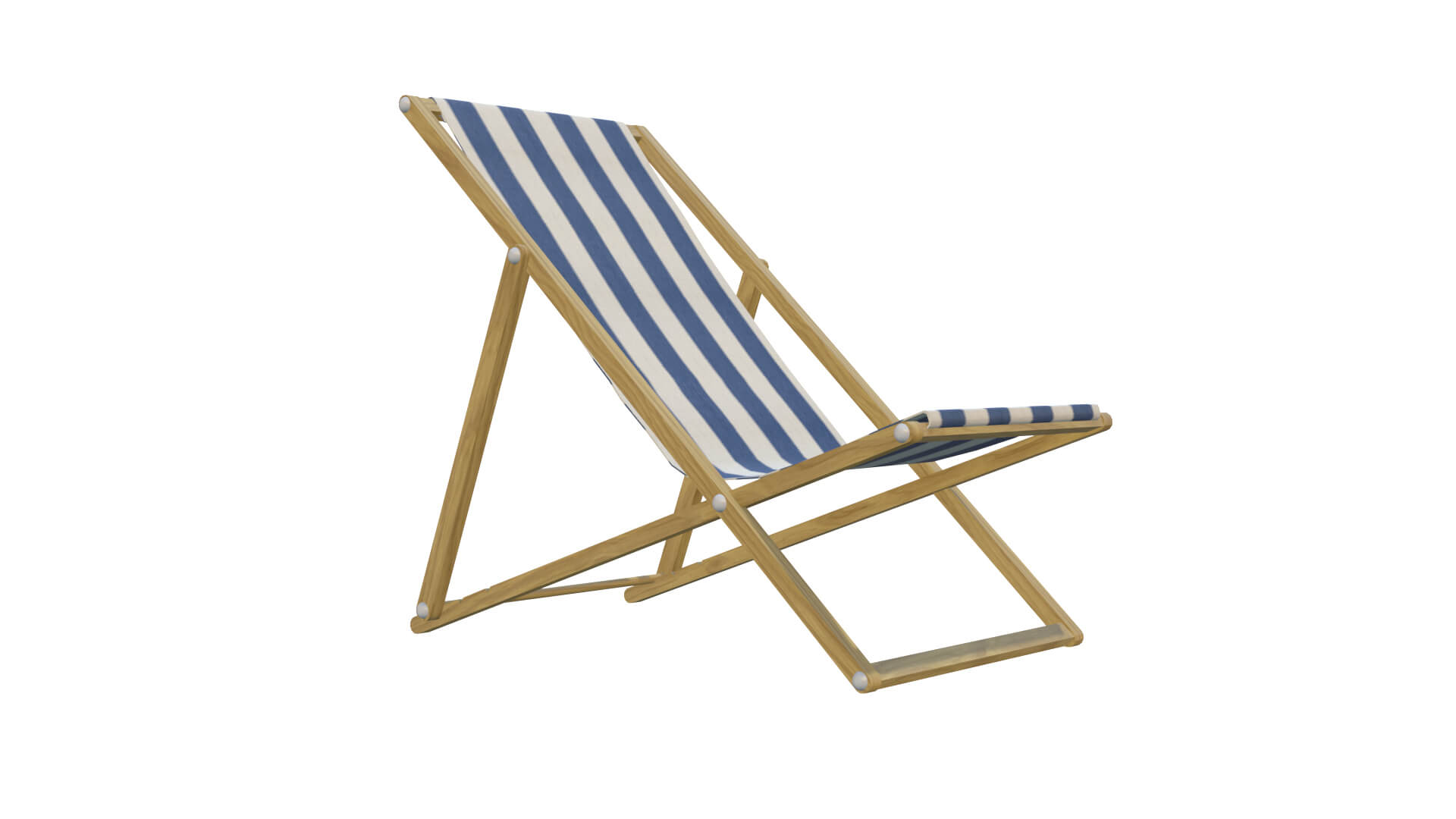 Beach Wooden Chair - 3D Model by H3afDya