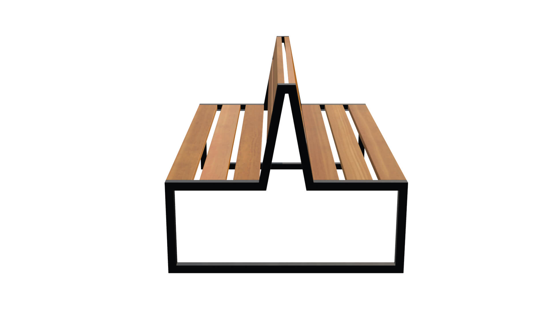 Modern Wooden Bench - 3D Model by H3afDya