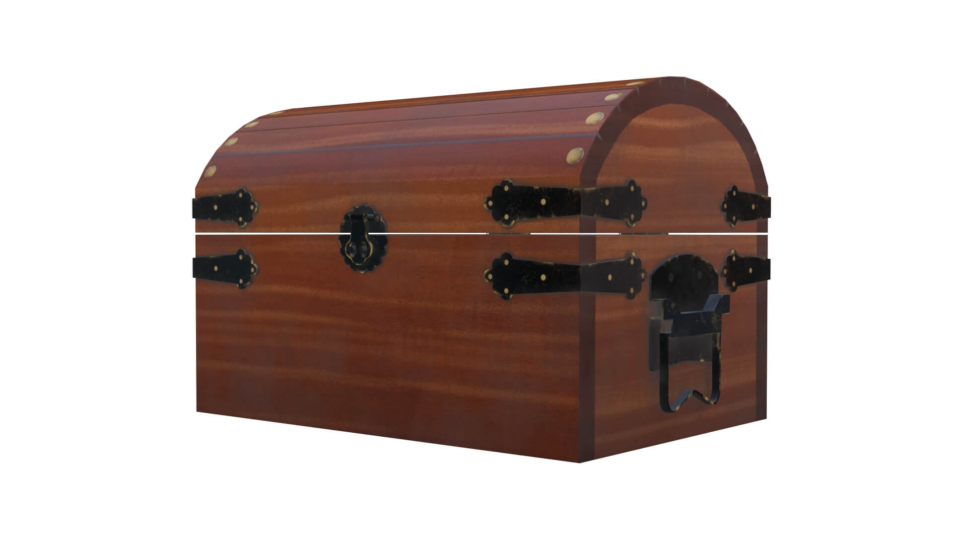 Wooden Chest - 3D Model by H3afDya