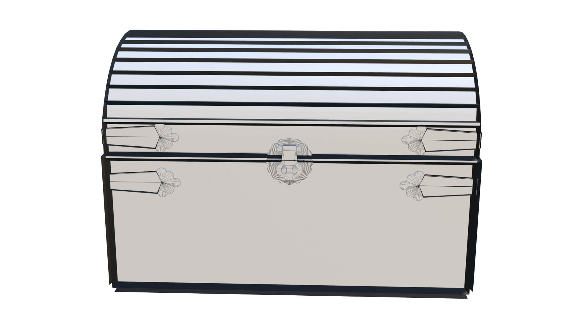 Wooden Chest - 3D Model by H3afDya