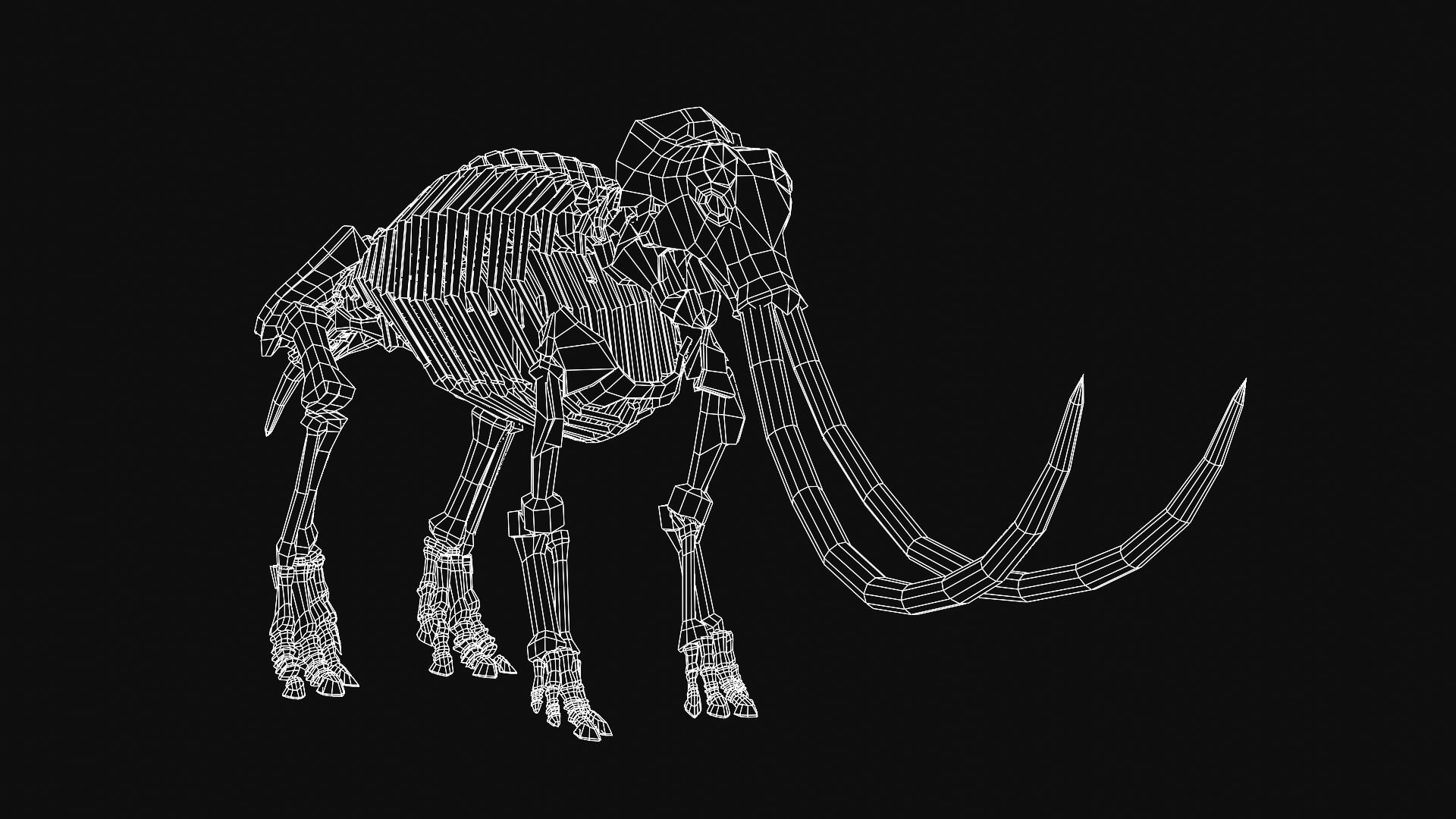 Mammoth Skeleton - 3D Model by H3afDya