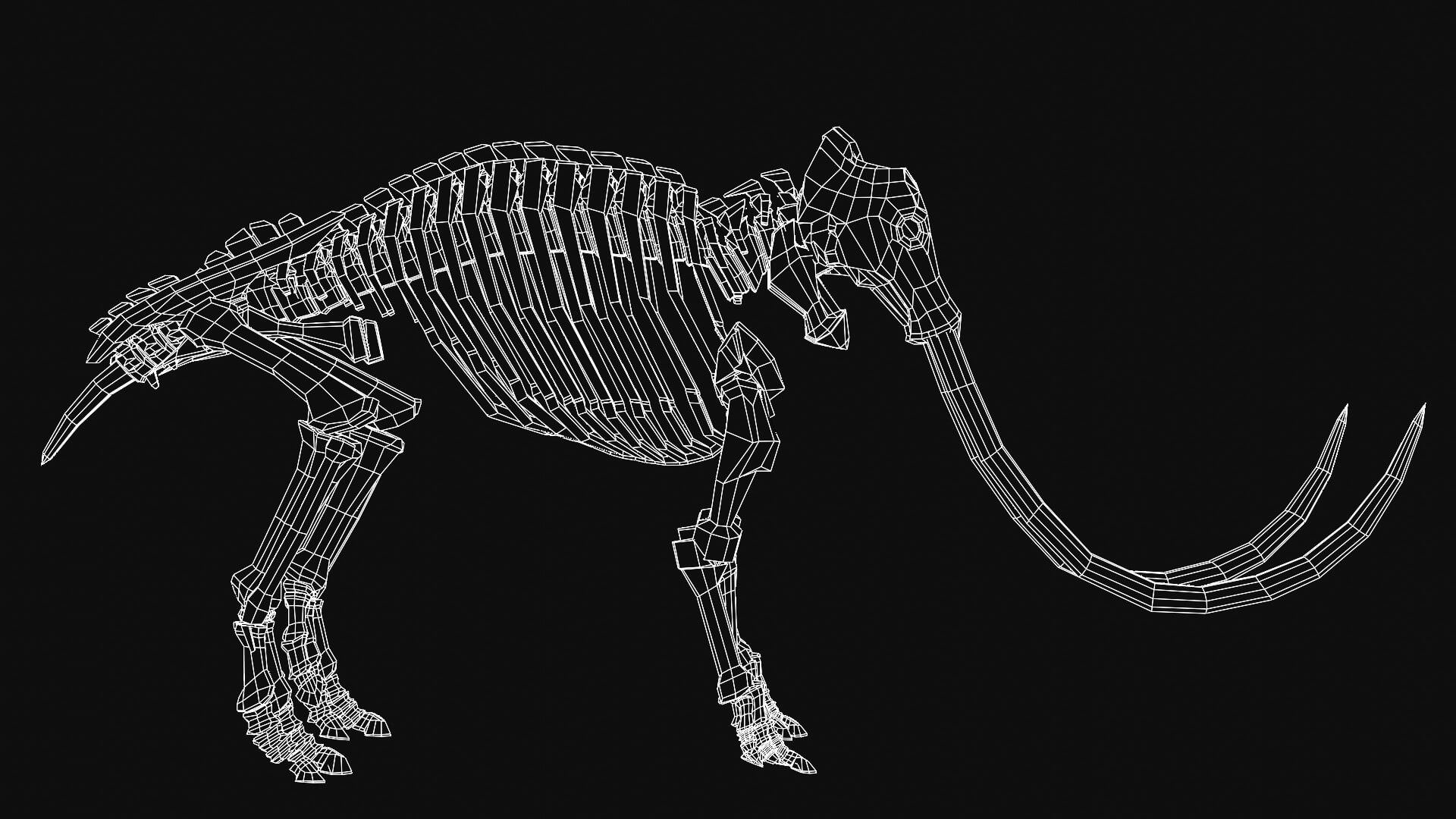 Mammoth Skeleton - 3D Model by H3afDya