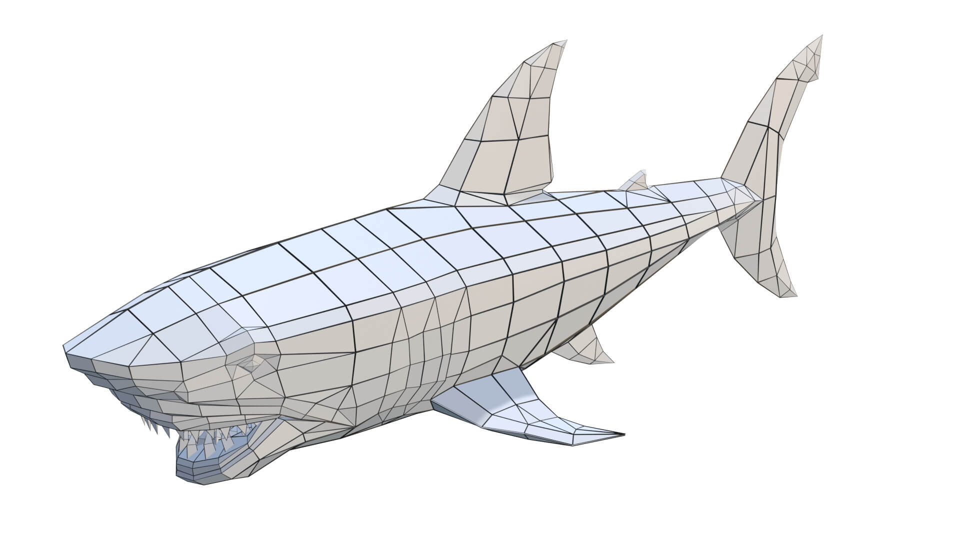 Megalodon Sharks - 3D Model by H3afDya