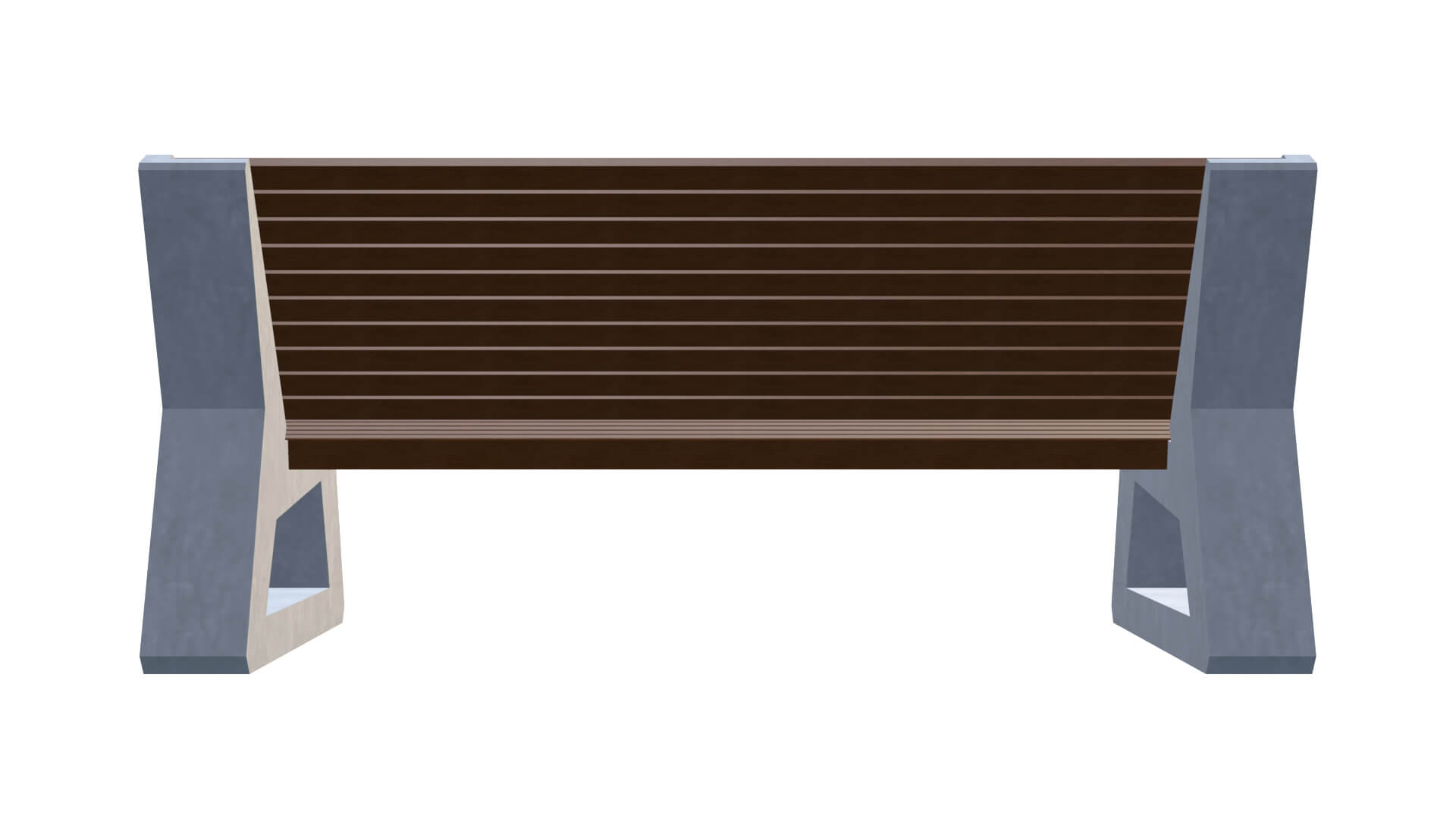 Modern Concrete Bench - 3D Model by H3afDya