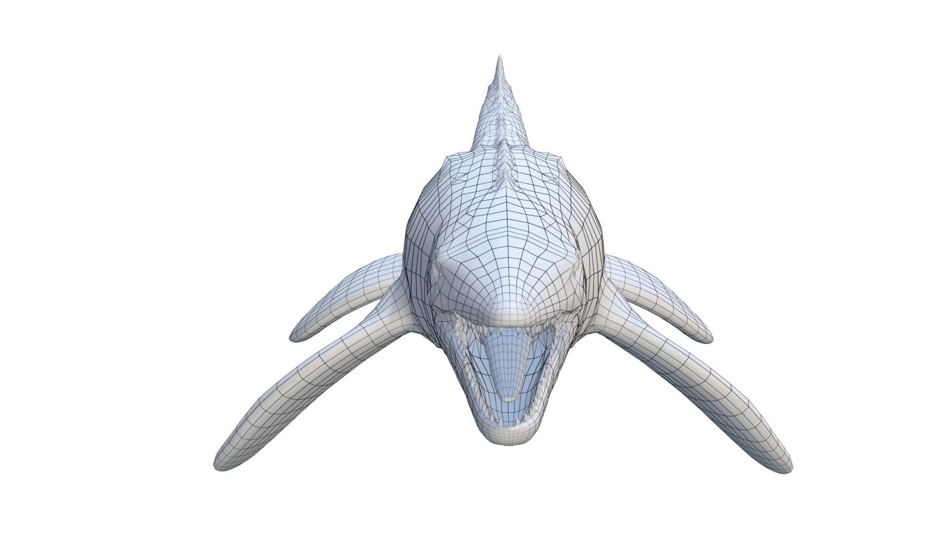 Mosasaurus Reptiles - 3D Model by H3afDya