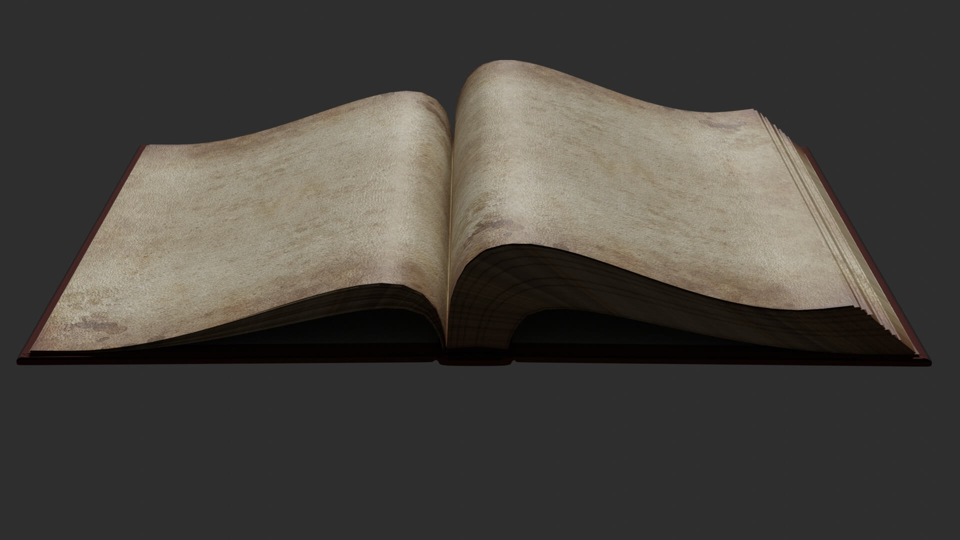 Old Medieval Cover Book - 3D Model by H3afDya