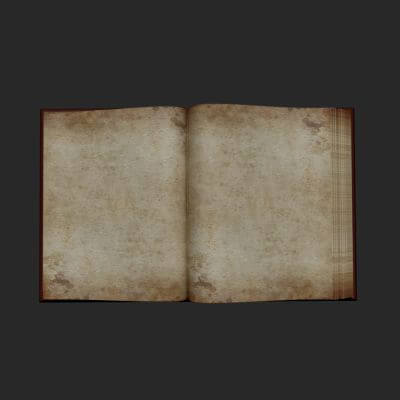 Old Medieval Cover Book - 3D Model by H3afDya