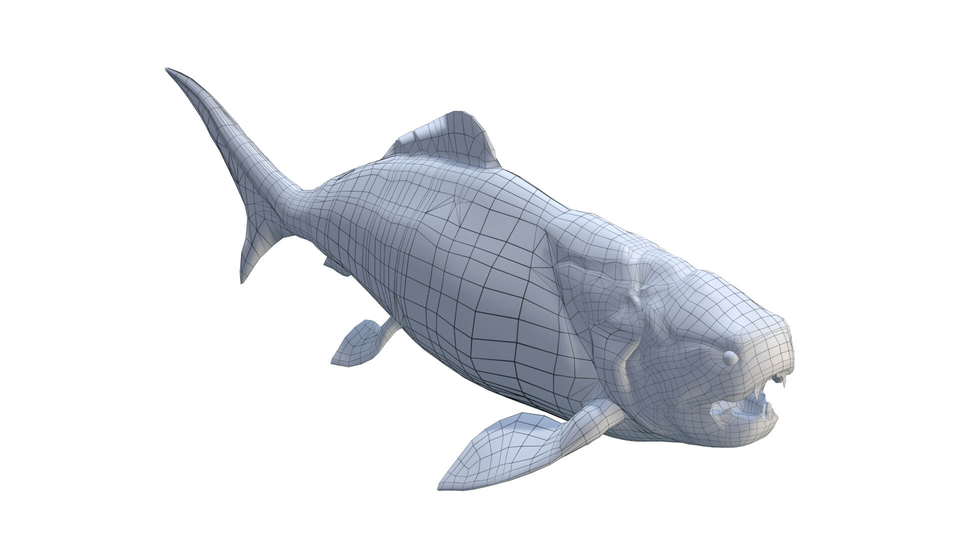 Placoderm Fish - 3D Model by H3afDya