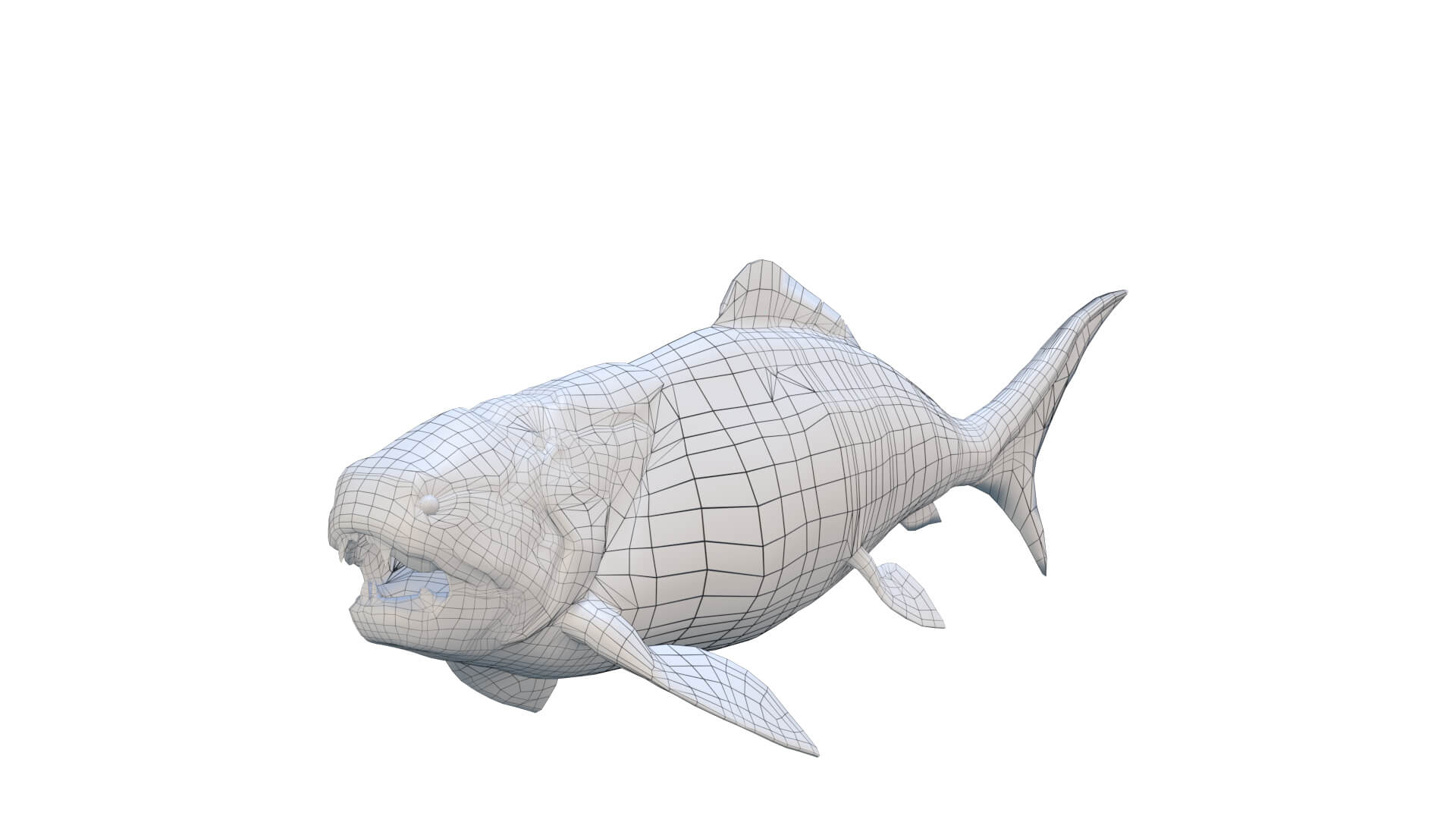Placoderm Fish - 3D Model by H3afDya