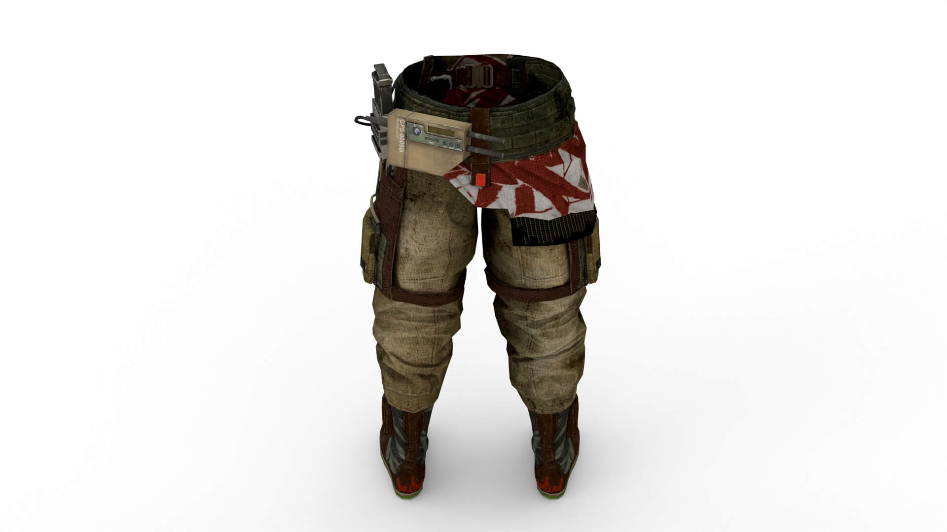 Post-Apocalyptic Soldier Pants 3D Model by H3afDya