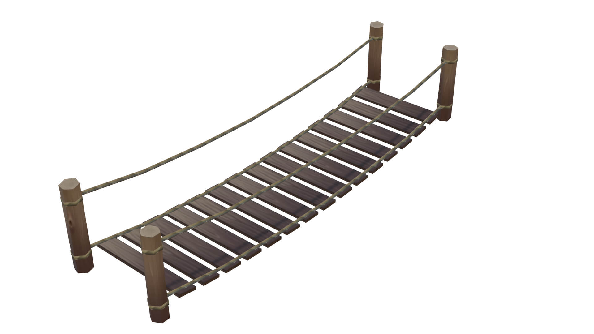 Rope Bridge - 3D Model by H3afDya