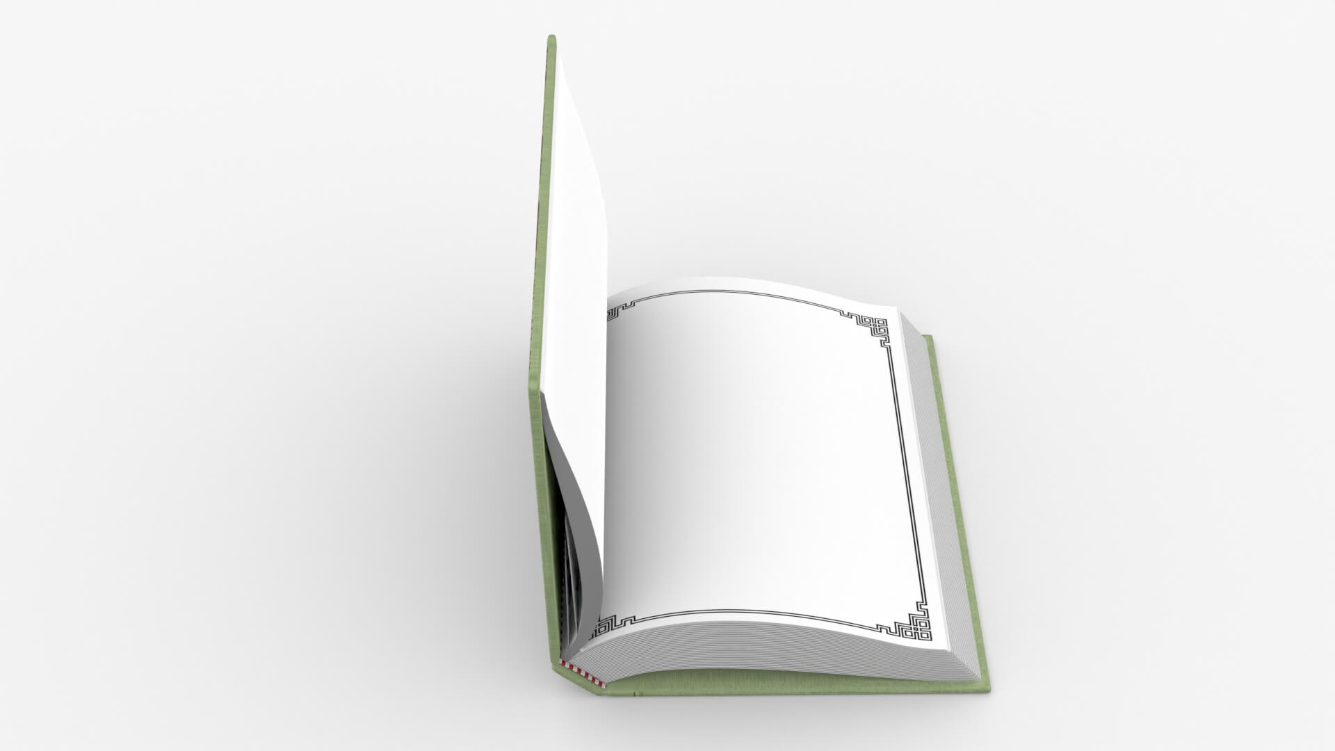 Sage Green Book - 3D Model by H3afDya