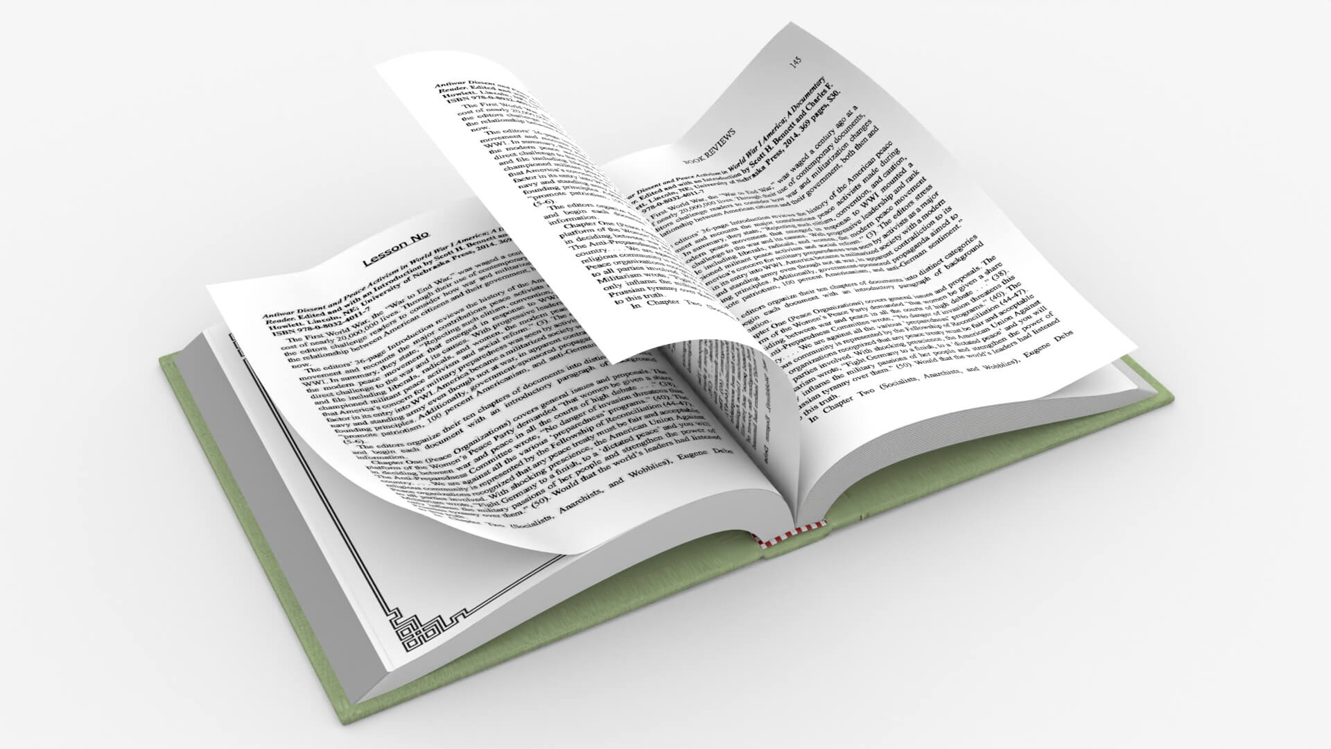 Sage Green Book - 3D Model by H3afDya