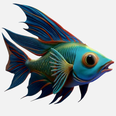 Uv Mapped Models | Animals | Fish | RenderHub