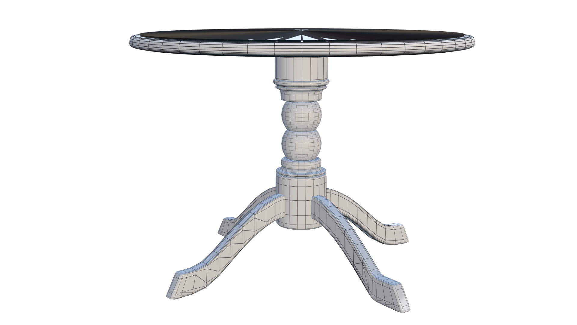 Small Round Table - 3D Model by H3afDya