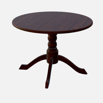 Small Round Table - 3D Model by H3afDya