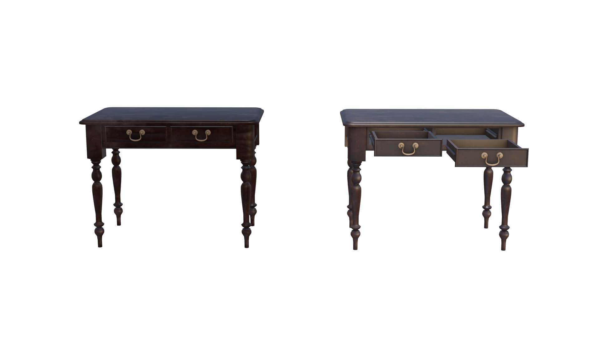 Traditional Wood Table - 3D Model by H3afDya