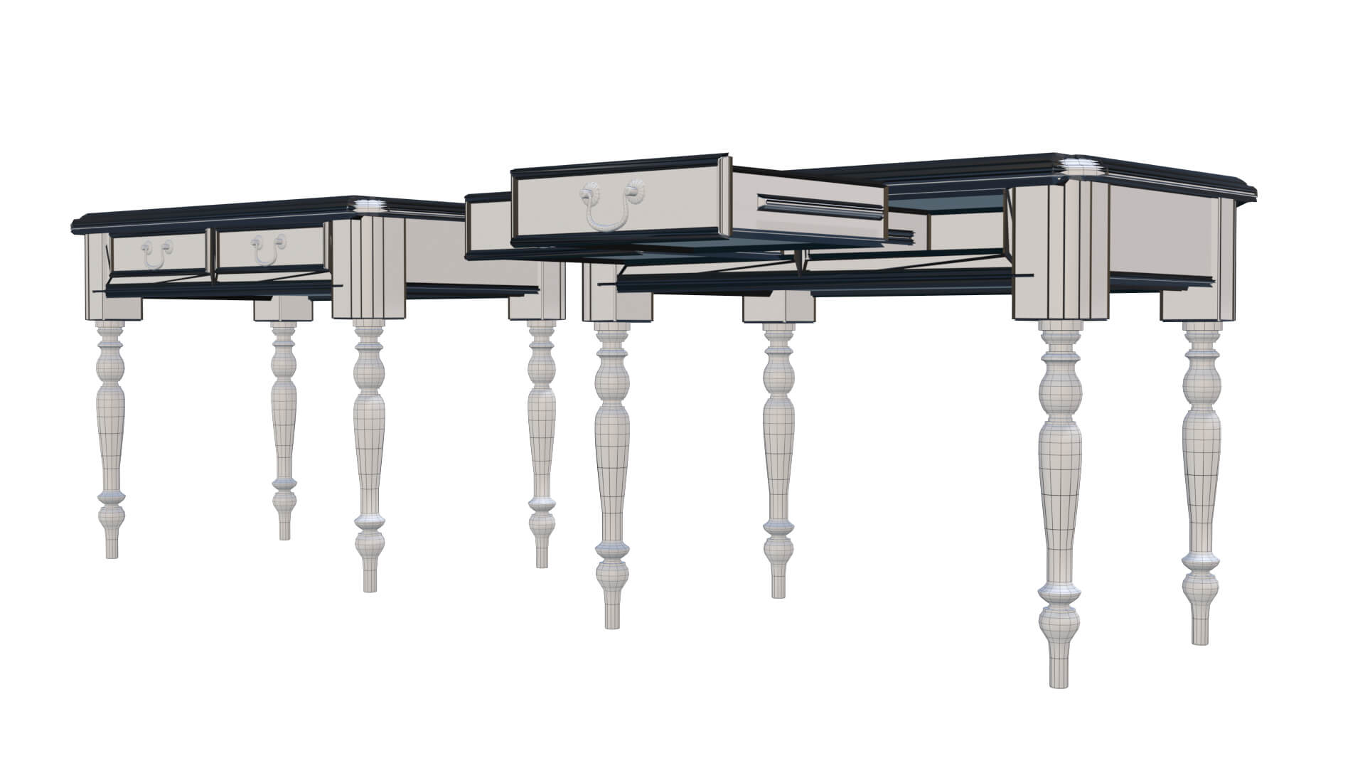Traditional Wood Table - 3D Model by H3afDya