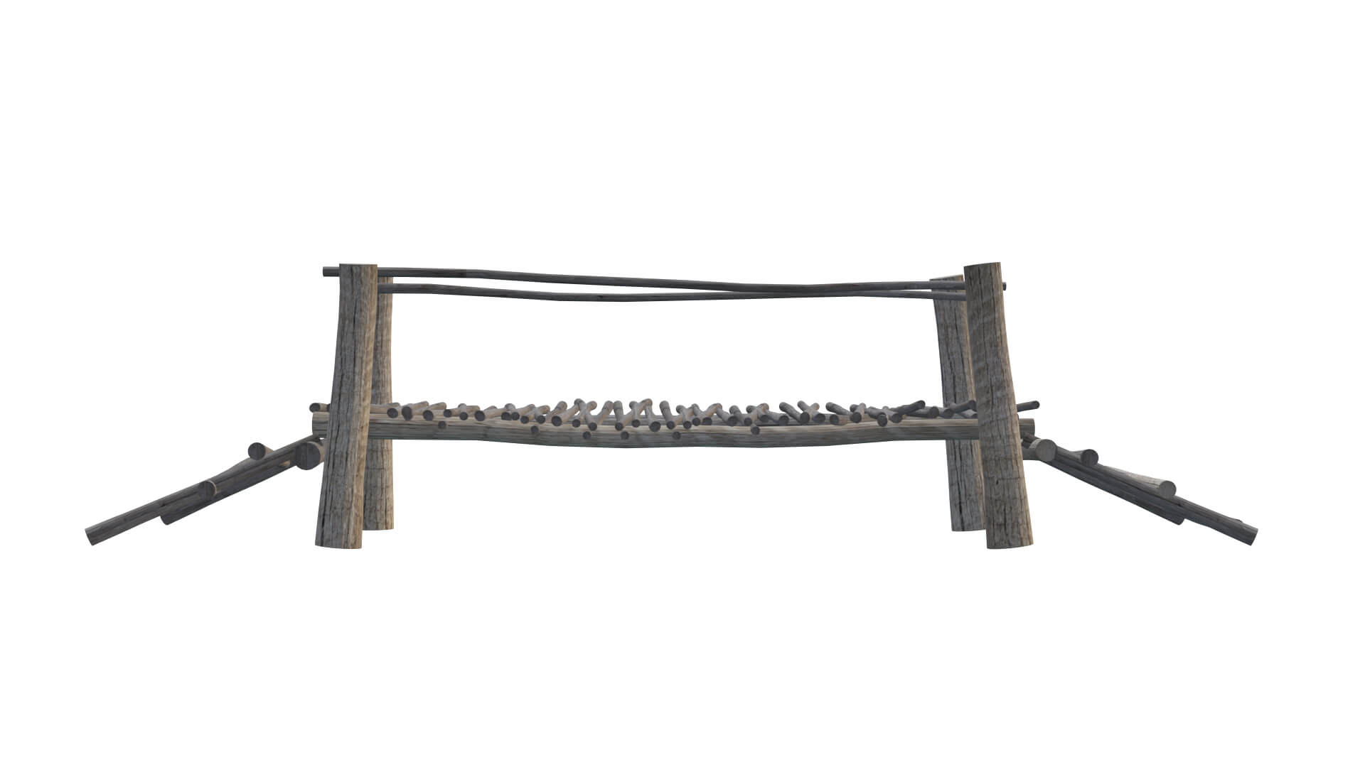 Wooden Bridge - 3D Model by H3afDya