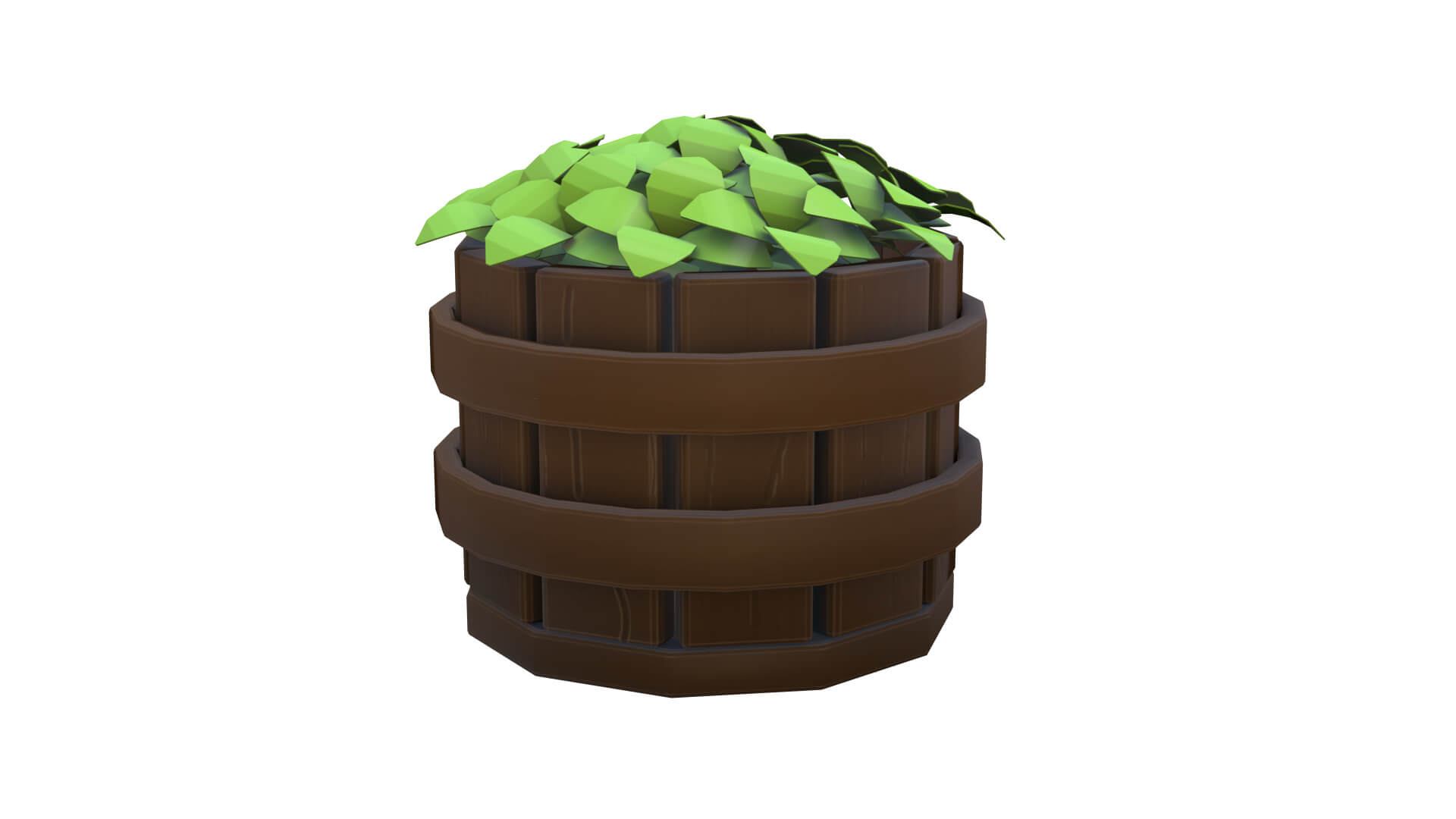 Wooden Planter - 3D Model by H3afDya