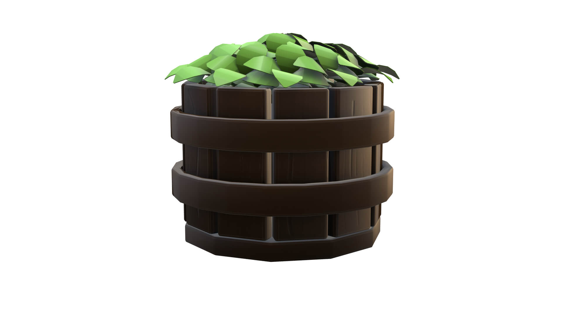 Wooden Planter - 3D Model by H3afDya