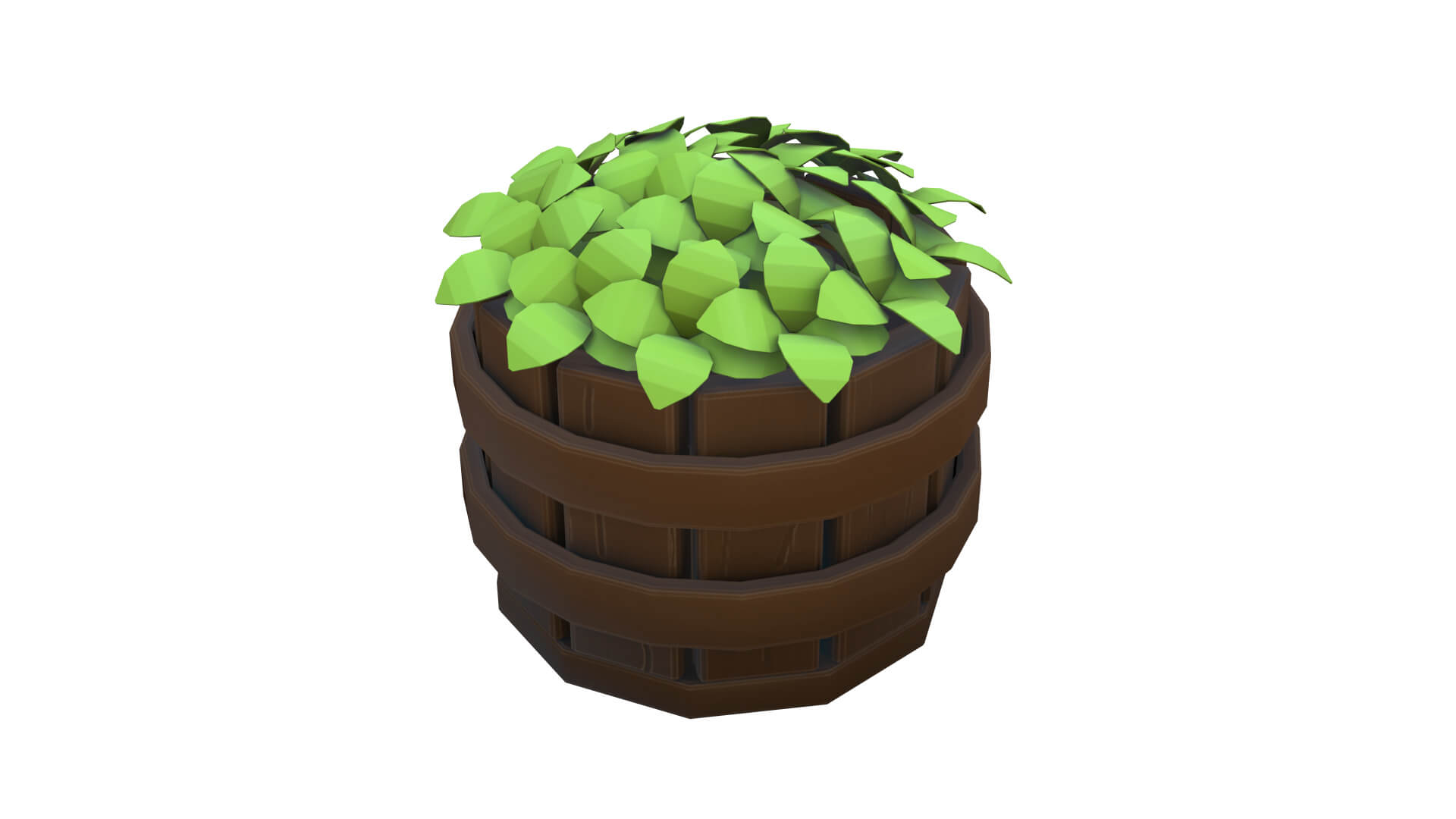 Wooden Planter - 3D Model by H3afDya