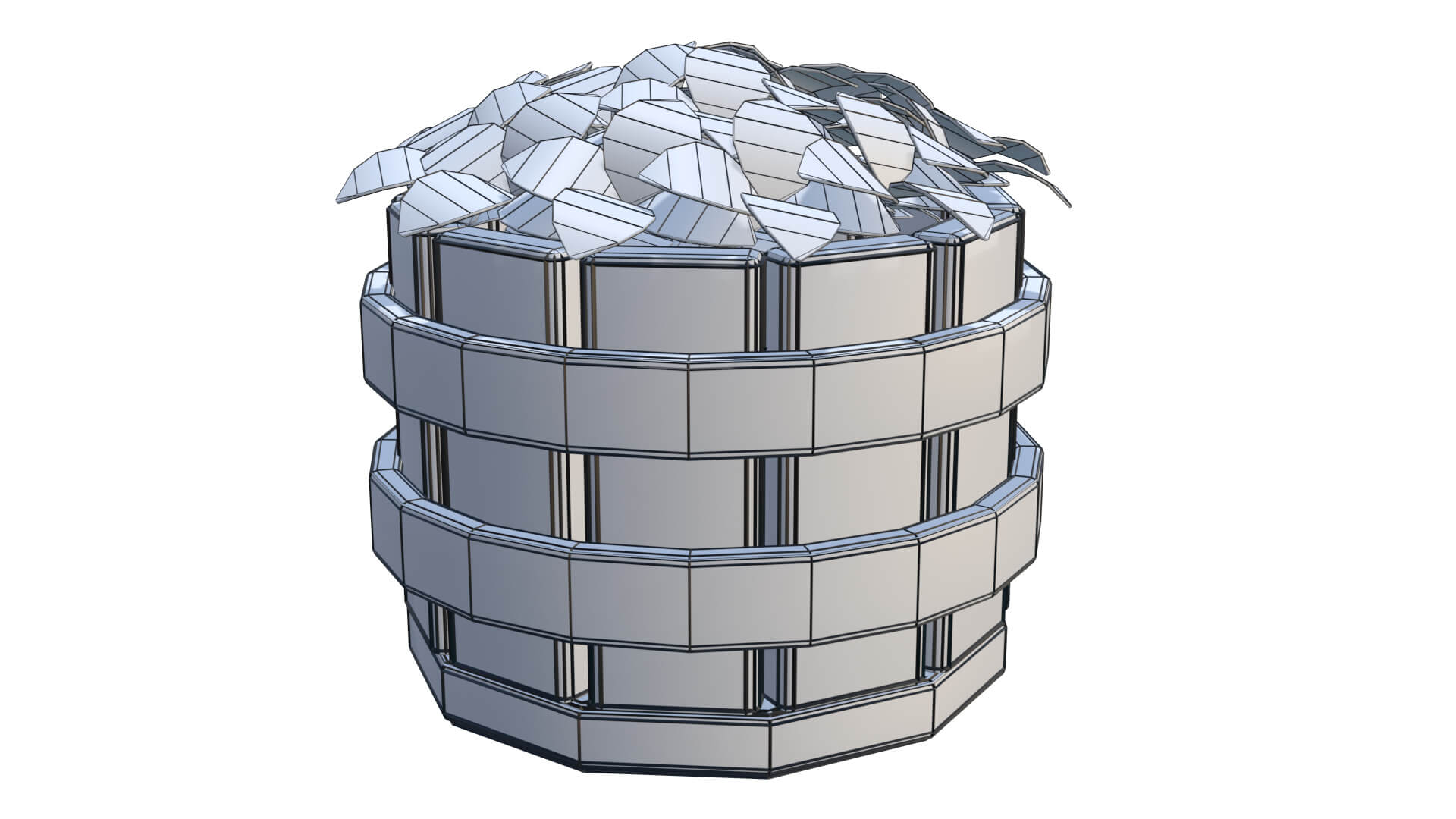 Wooden Planter - 3D Model by H3afDya