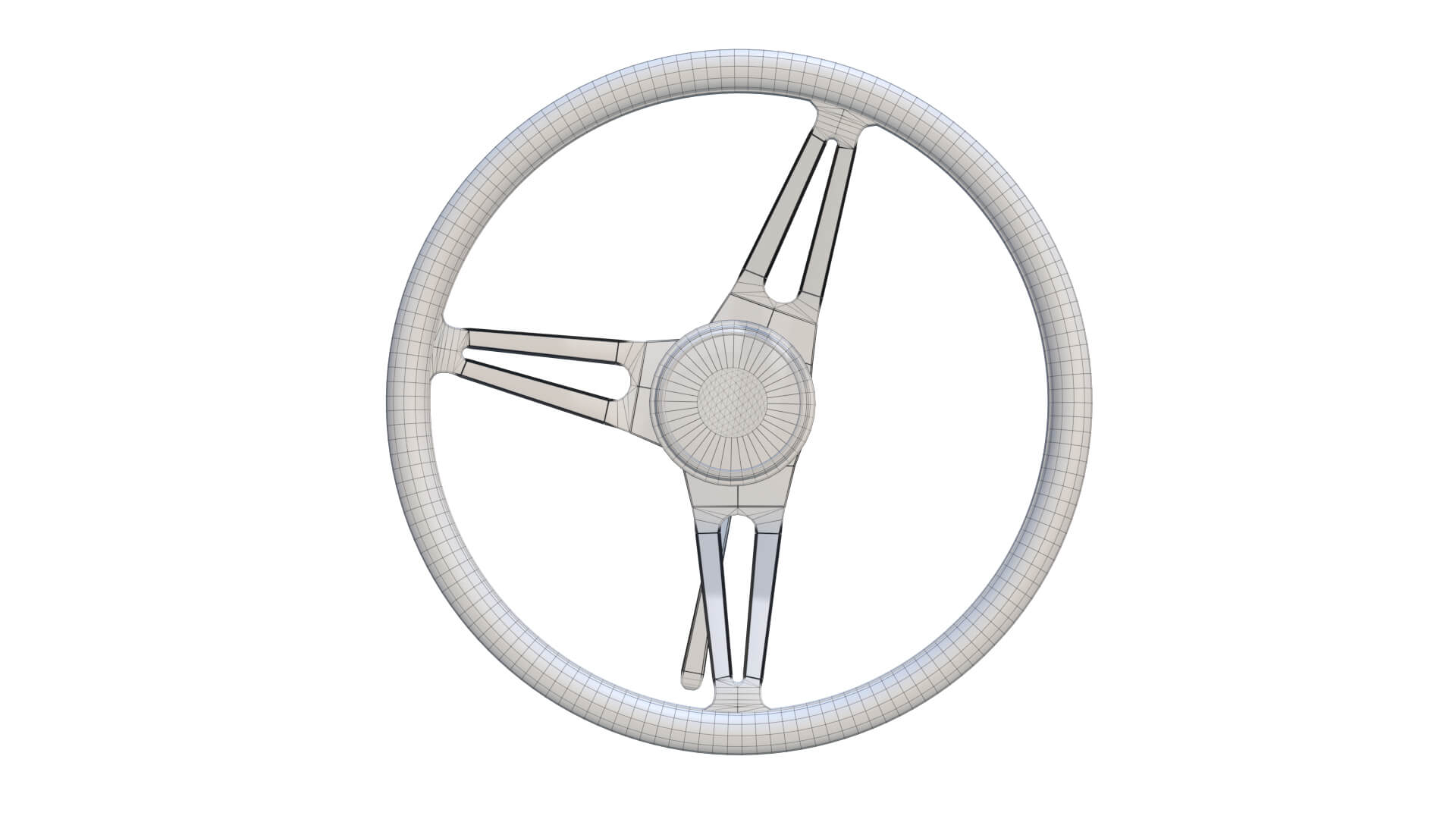 Wooden Steering Wheel - 3D Model by H3afDya