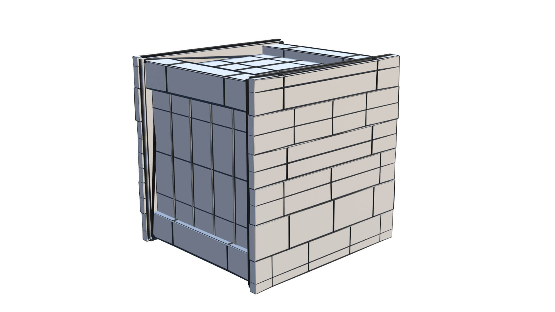 Wooden Storage Box - 3D Model by H3afDya