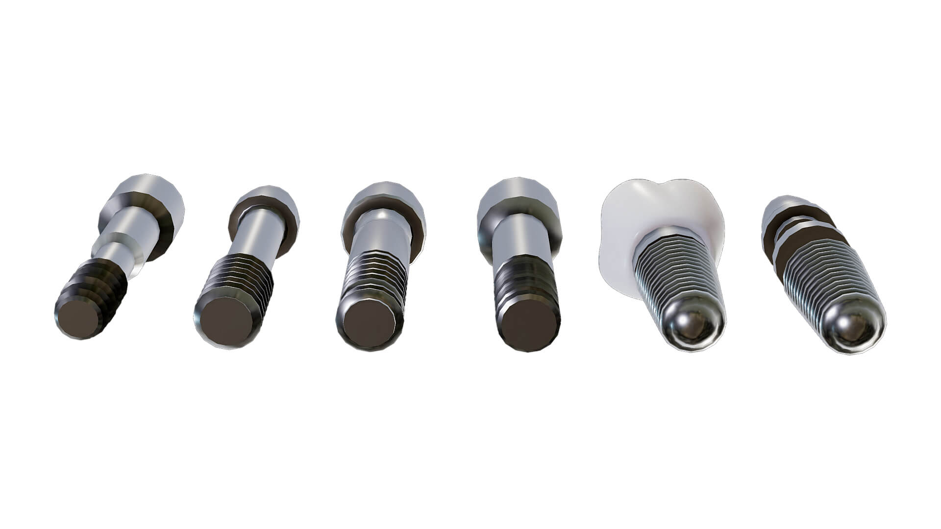 Dental Implant Pack - 6 in 1 3D Model by h3ydari96