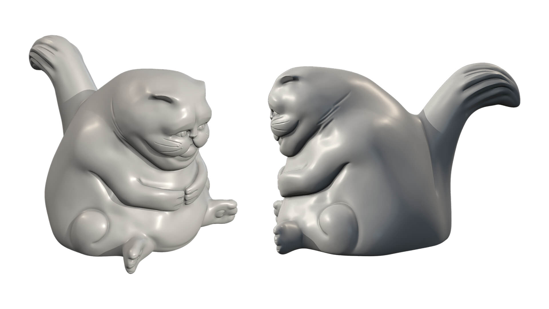 Fat Cat 3D Printable by h3ydari96