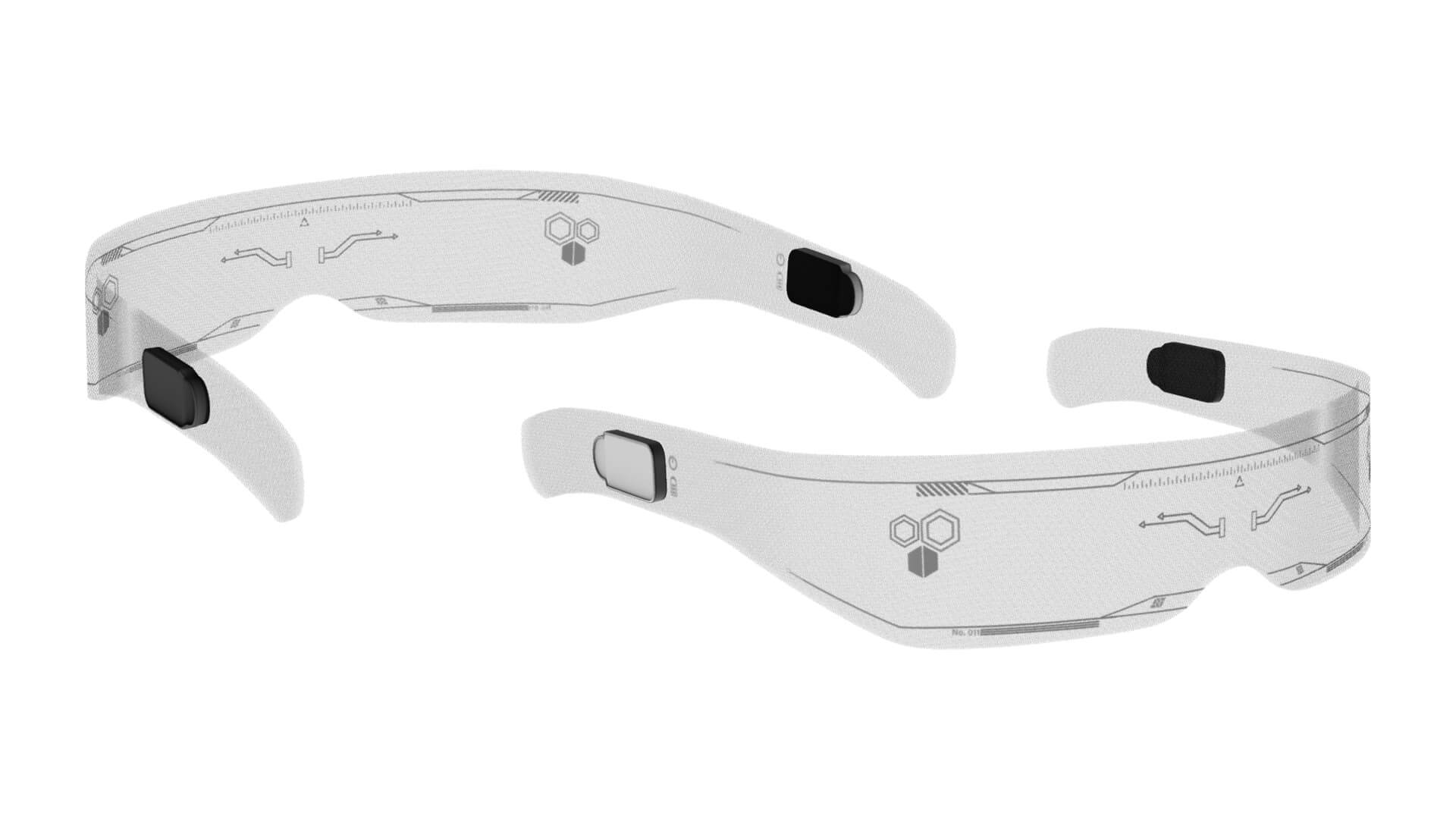 Futuristic Cyberpunk Sci-Fi Glasses 3D Model by h3ydari96