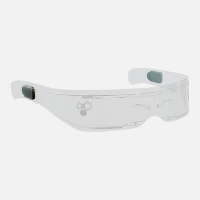 Futuristic Cyberpunk Sci-Fi Glasses 3D Model by h3ydari96