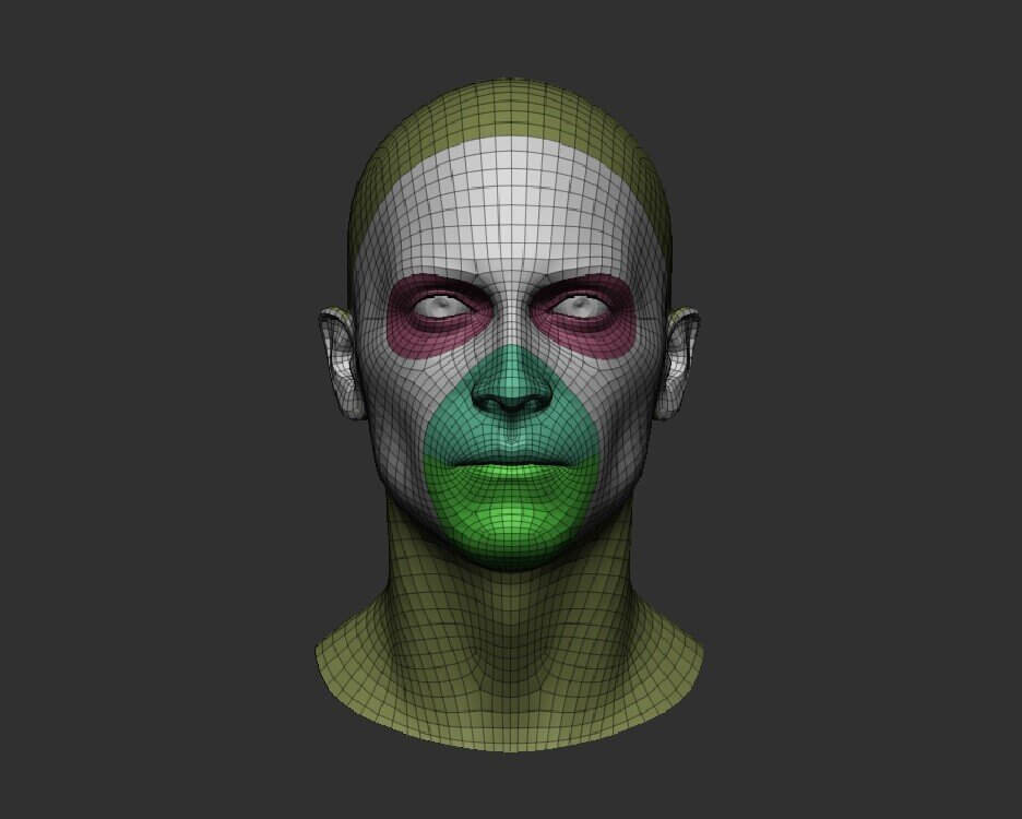 Male Head Base Mesh - 3D Model by h3ydari96