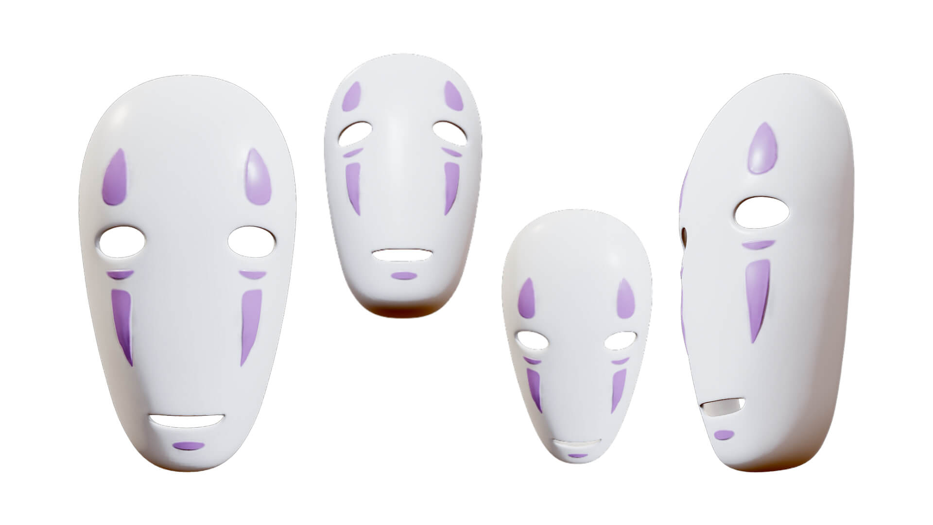 No Face Mask - Spirited Away 3D Model by h3ydari96