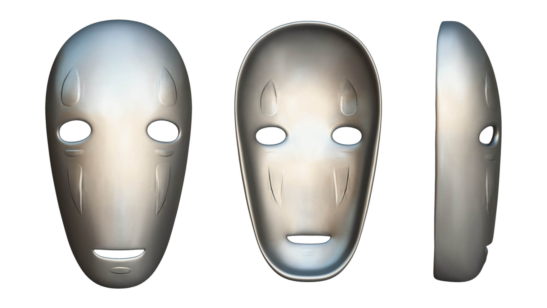 No Face Mask - Spirited Away 3D Model by h3ydari96