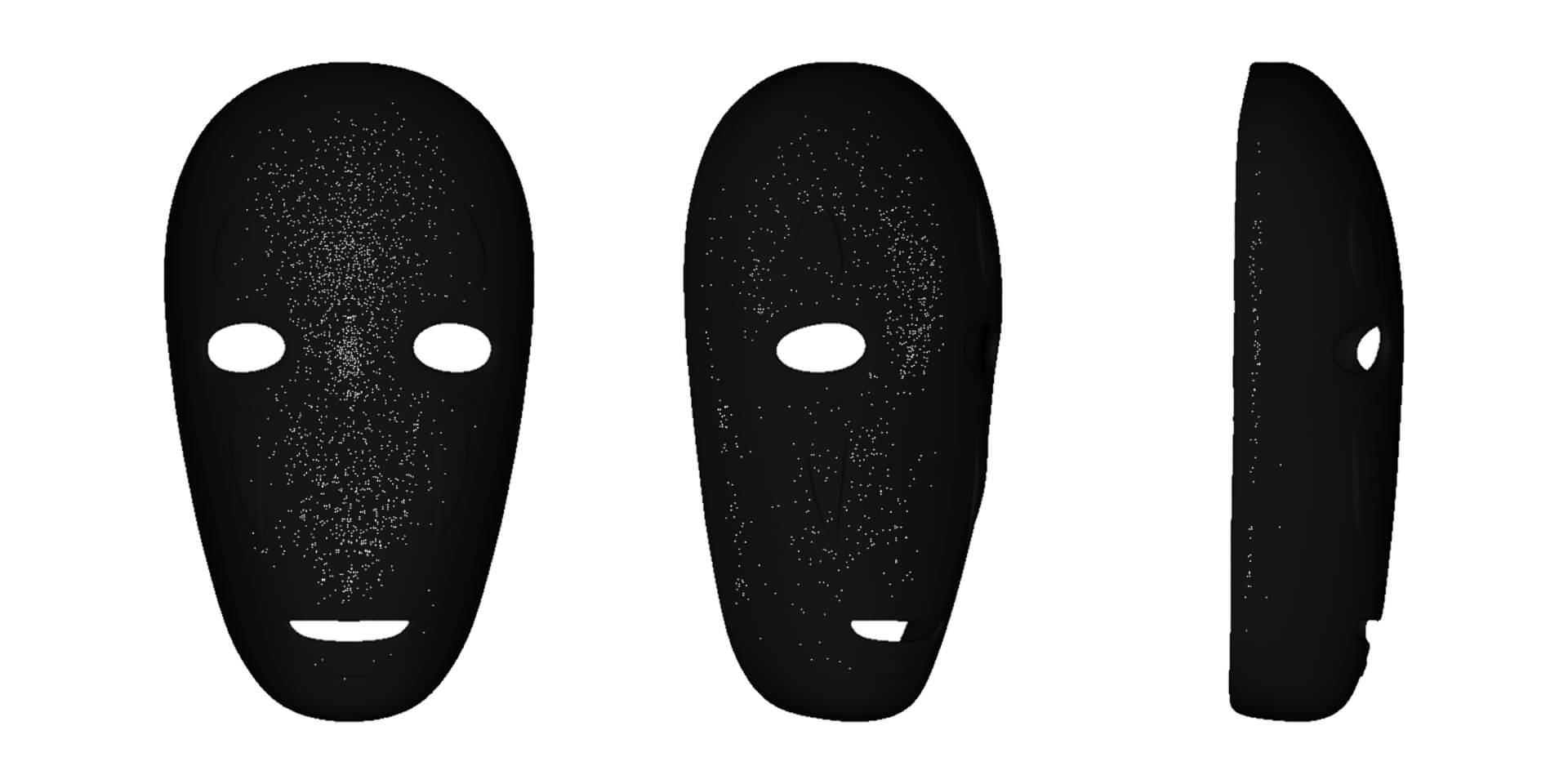 No Face Spirited Away Mask Template