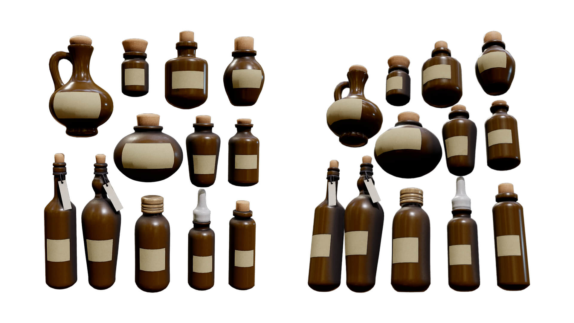 Potion Pack - 12 in 1 3D Model by h3ydari96