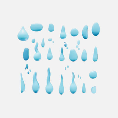 Water Drop Pack - 30 in 1 3D Model by h3ydari96