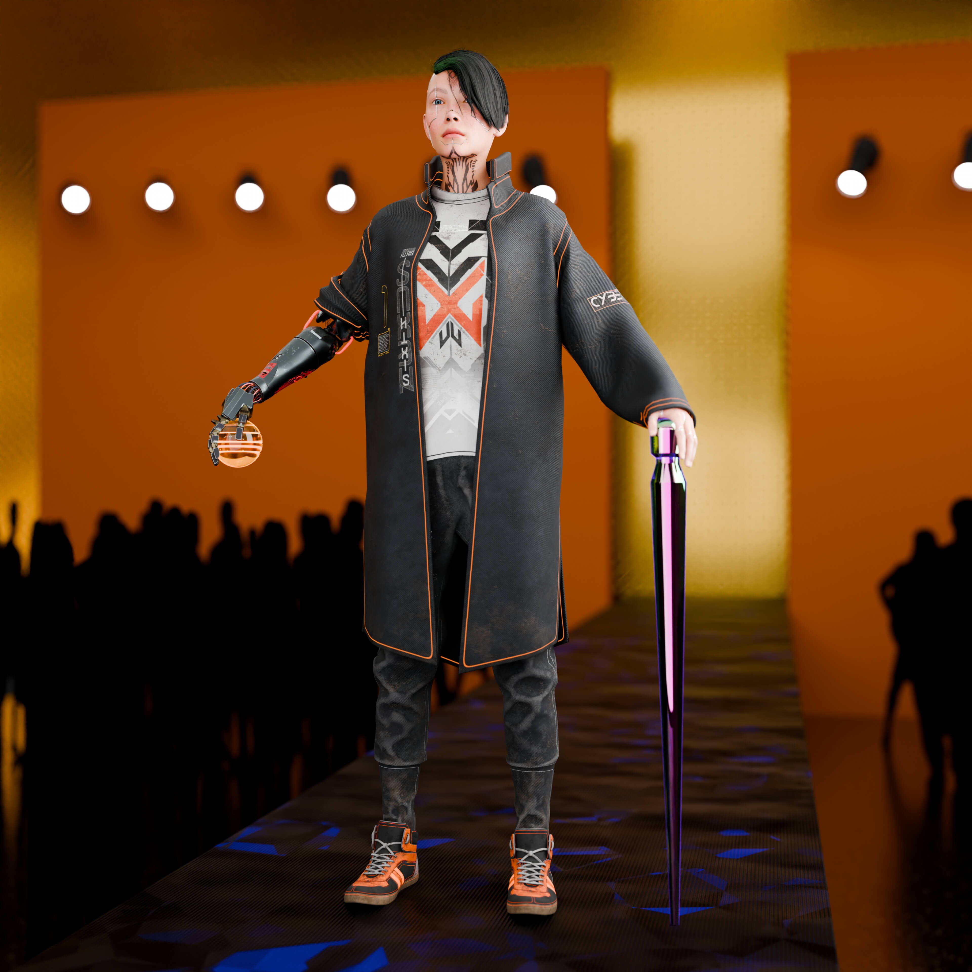 Modern Streetwear 3D Render, Digital Art by Hadion