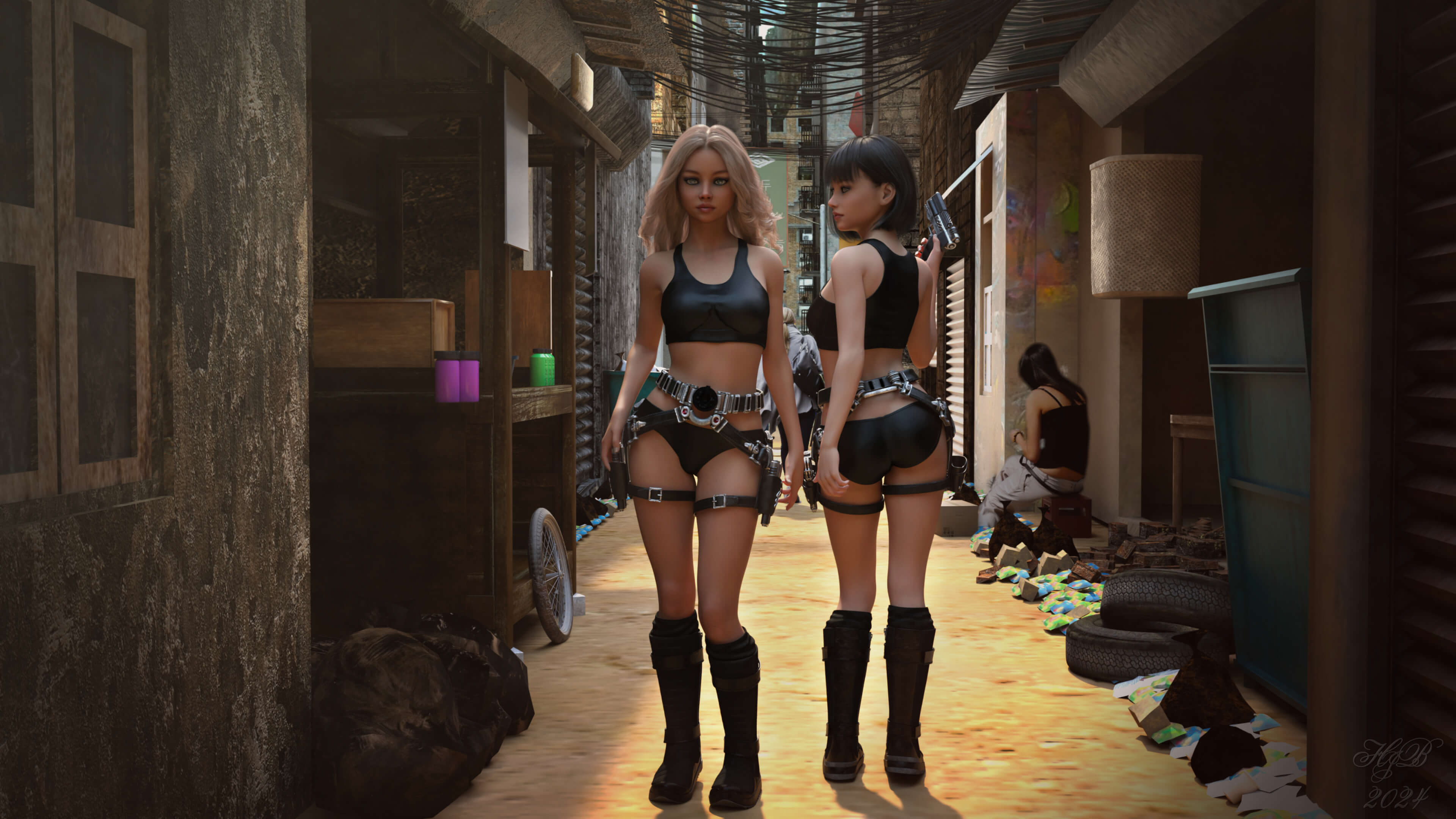 Apocalypse Guards 3D Render, Digital Art by Hajoba