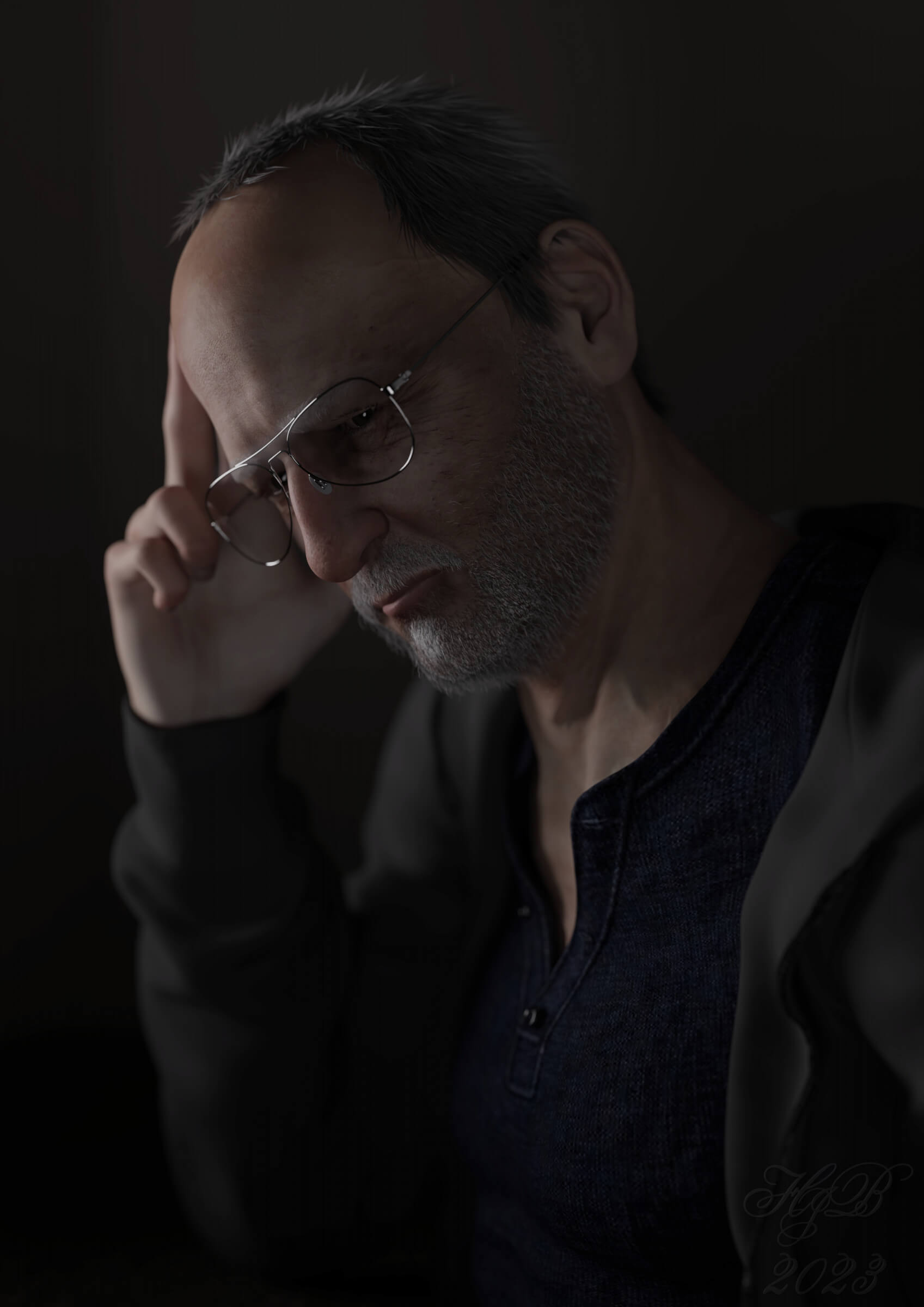 Depression 3D Render | RenderHub Gallery