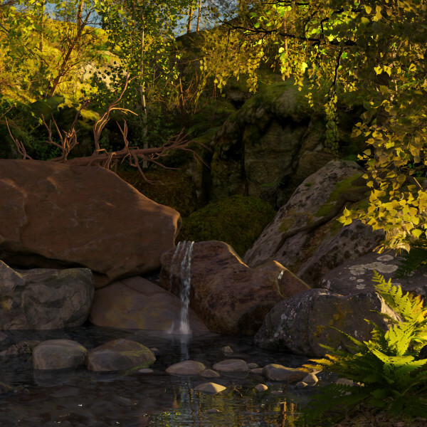 Forest Creek 2 3D Render | RenderHub Gallery