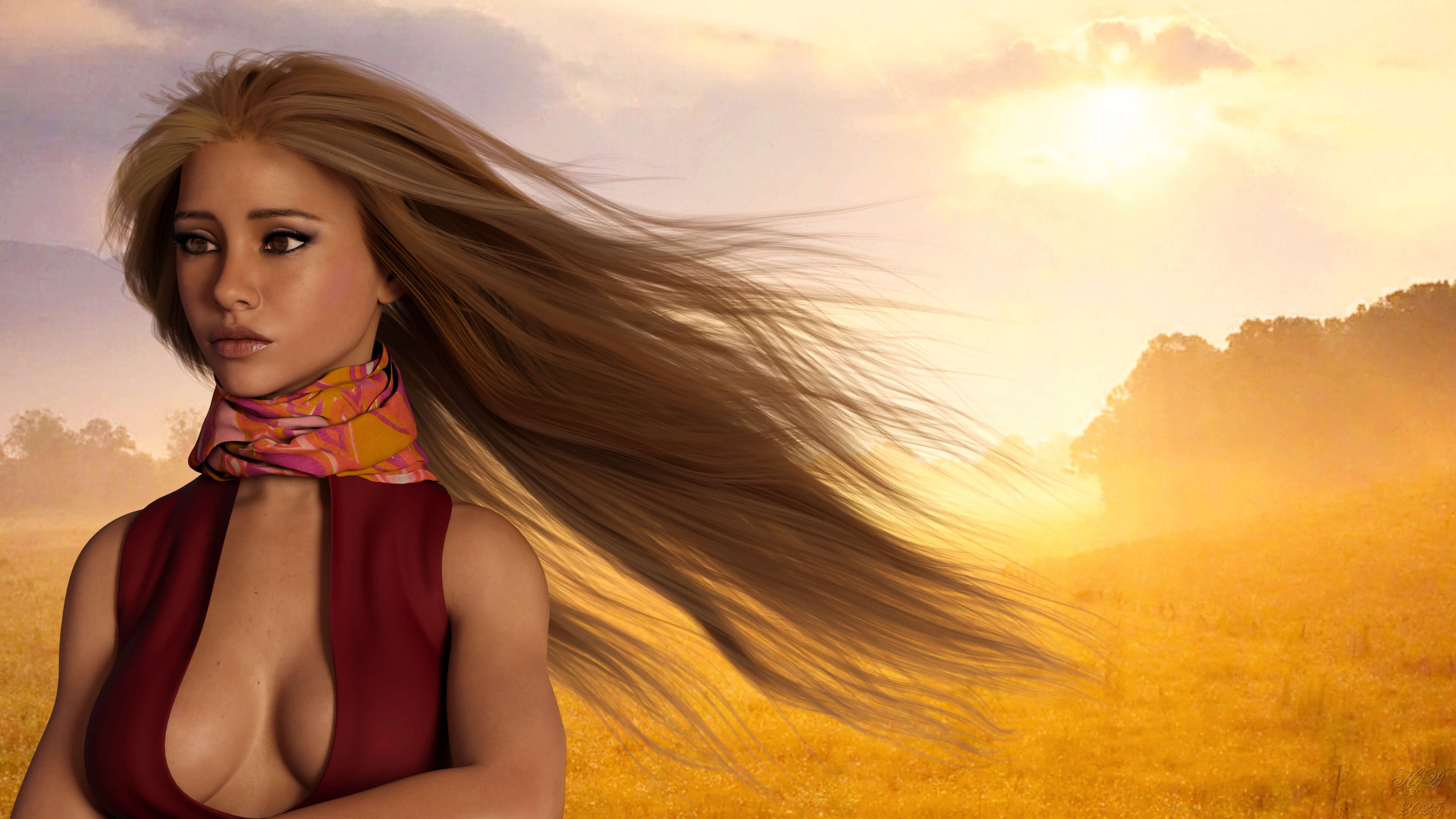 I Miss You 3D Render, Digital Art by Hajoba