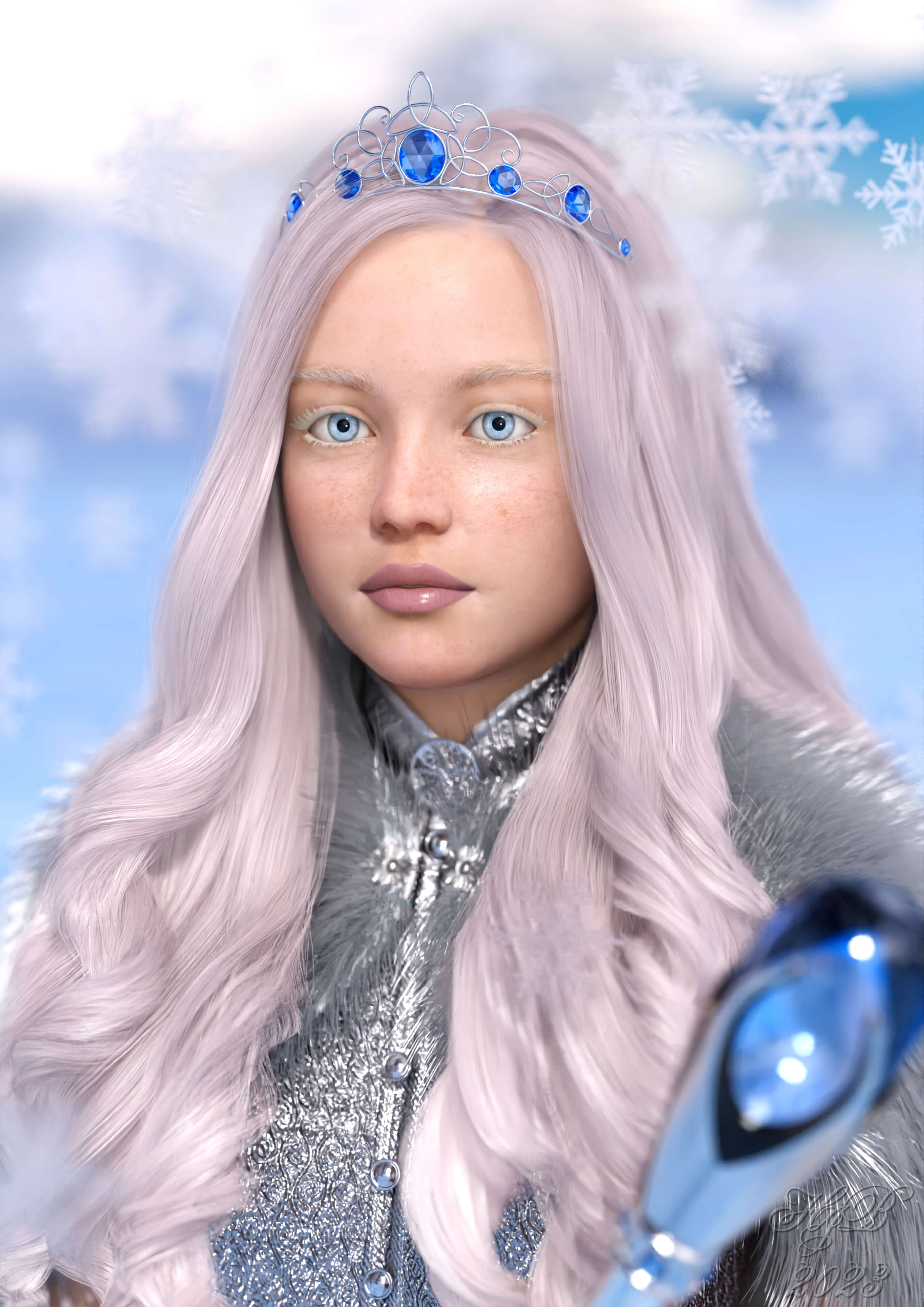 Ice Princess 3D Render | RenderHub Gallery