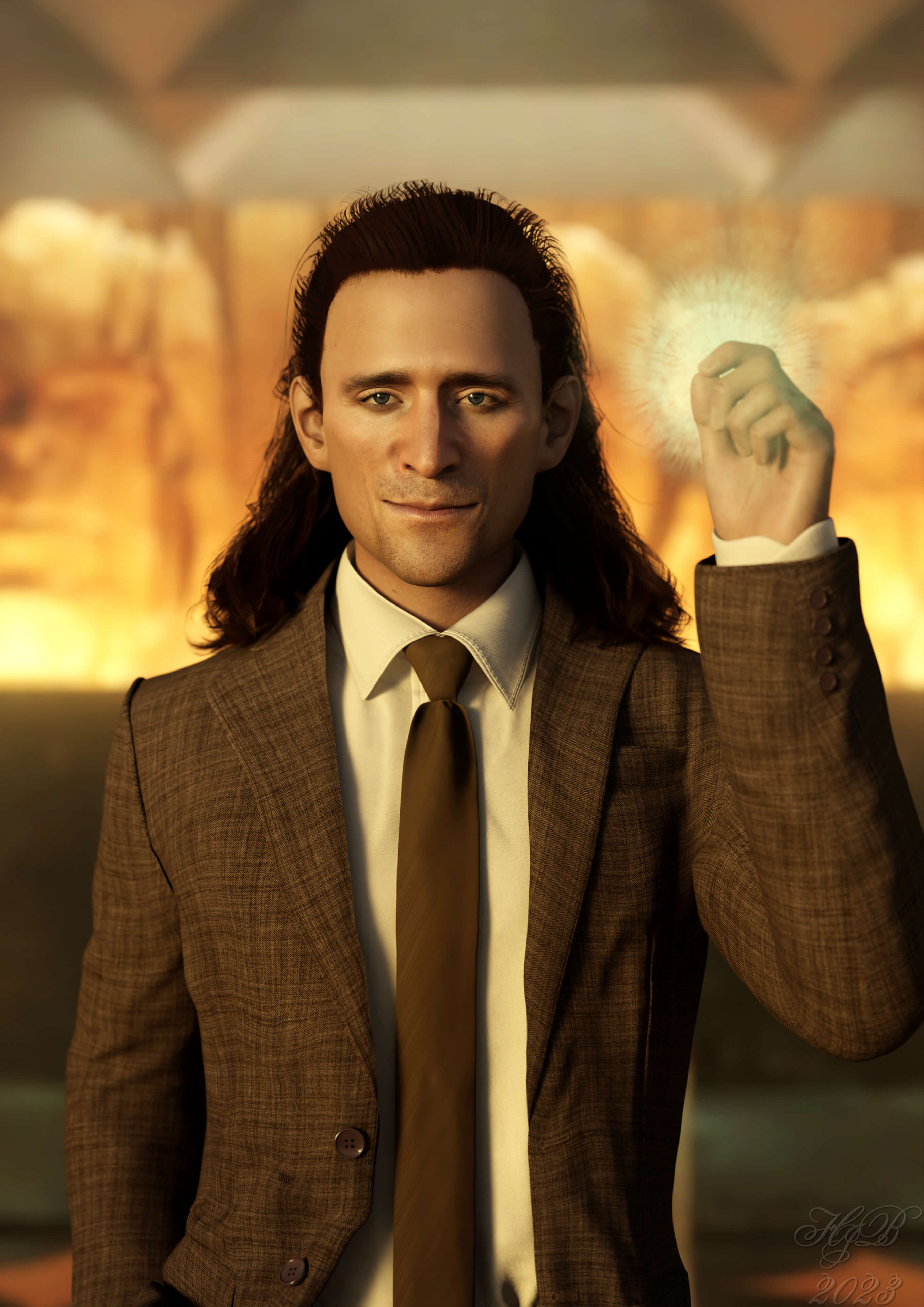 LOKI 3D Render, Digital Art by Hajoba