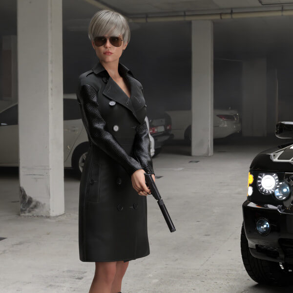 Winter Forest Path 3D Render | RenderHub Gallery