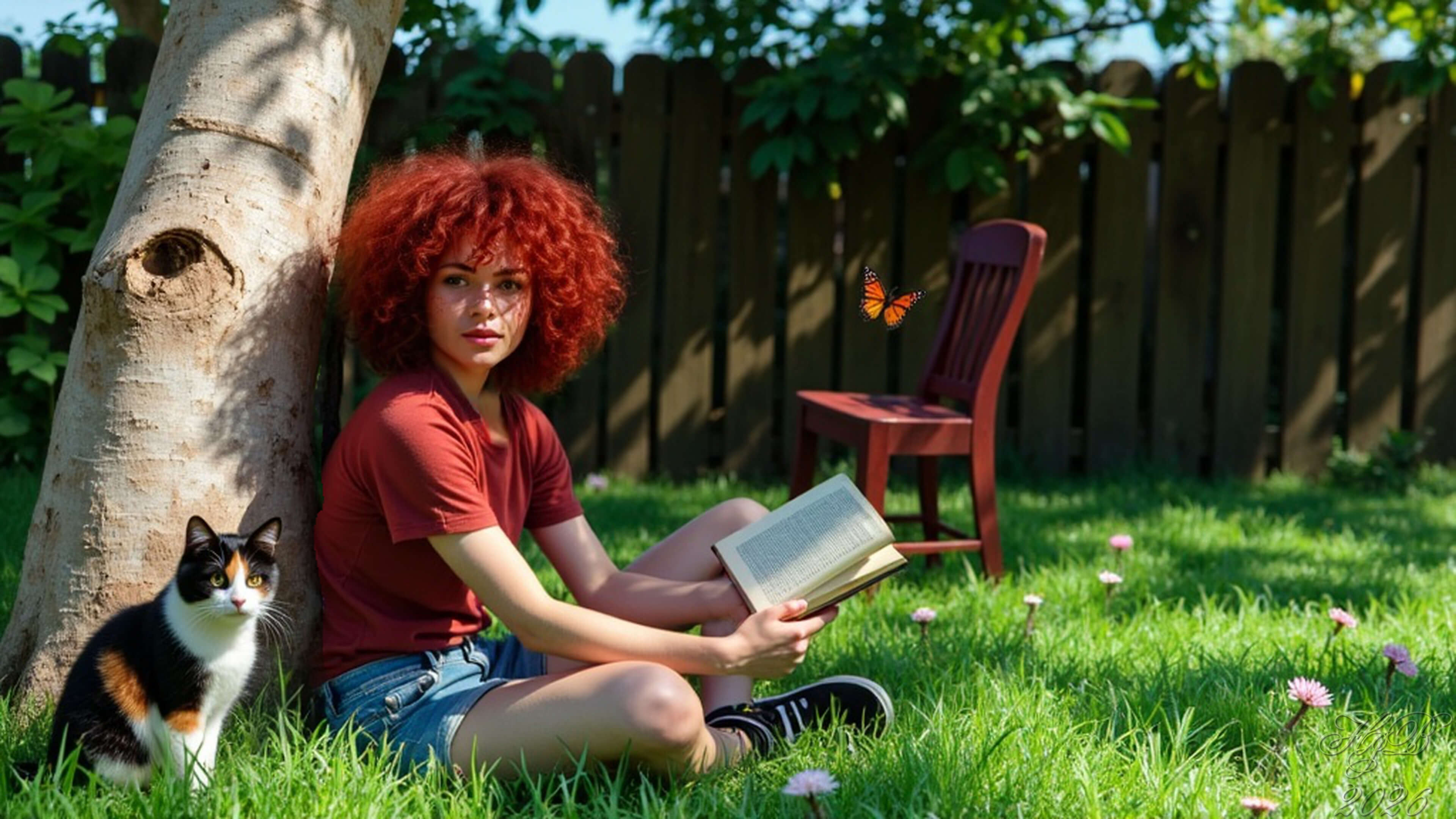 Nelly and Lulu in the Garden - Almost Real 3D Render by Hajoba