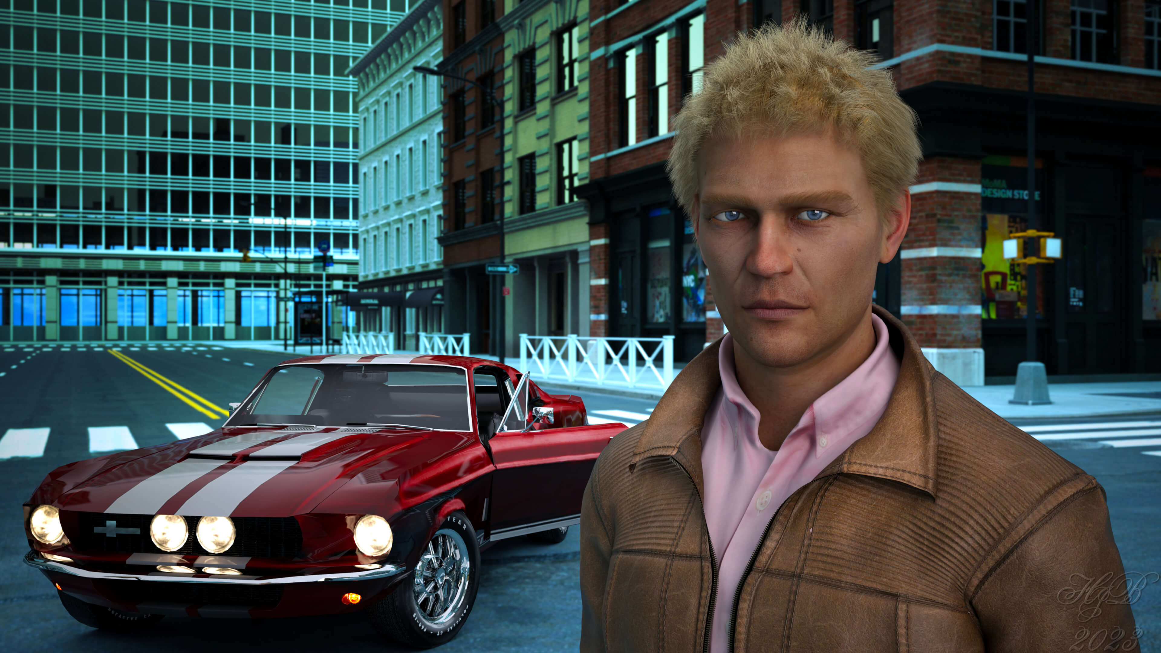 Steve 3D Render, Digital Art by Hajoba